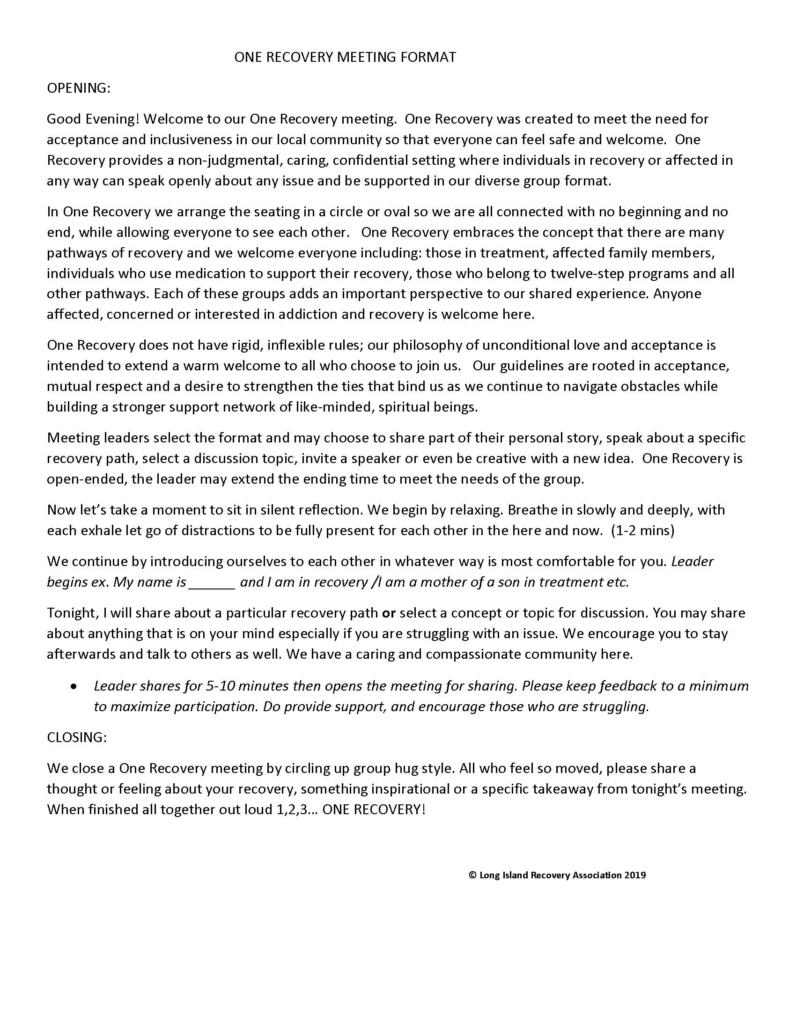 Long Island Recovery Association - Lirany.org